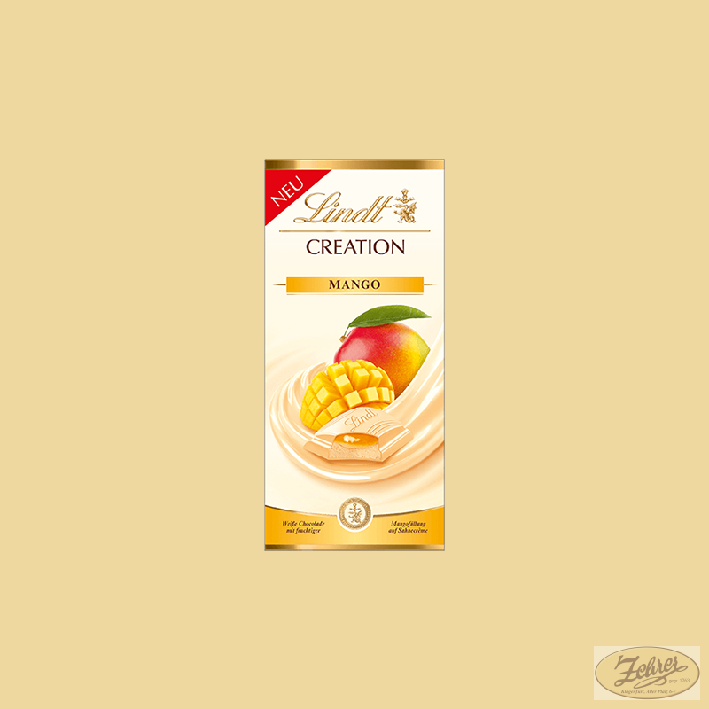 Lindt Creation Mango weisse Schokolade, 2,99 € - Alles rund ums